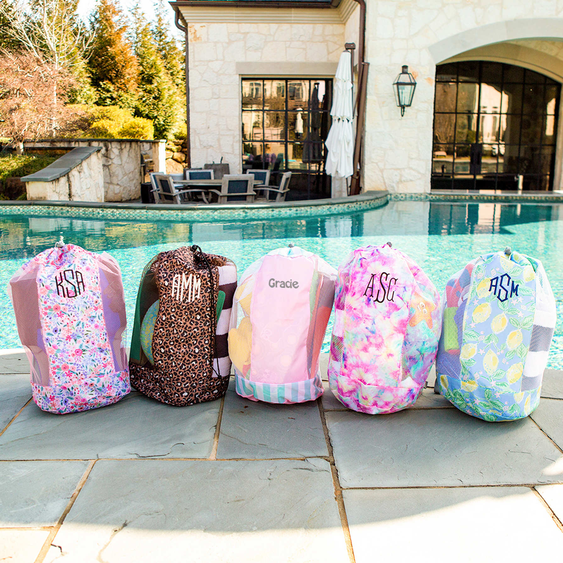 Personalized Drawstring Beach Backpack