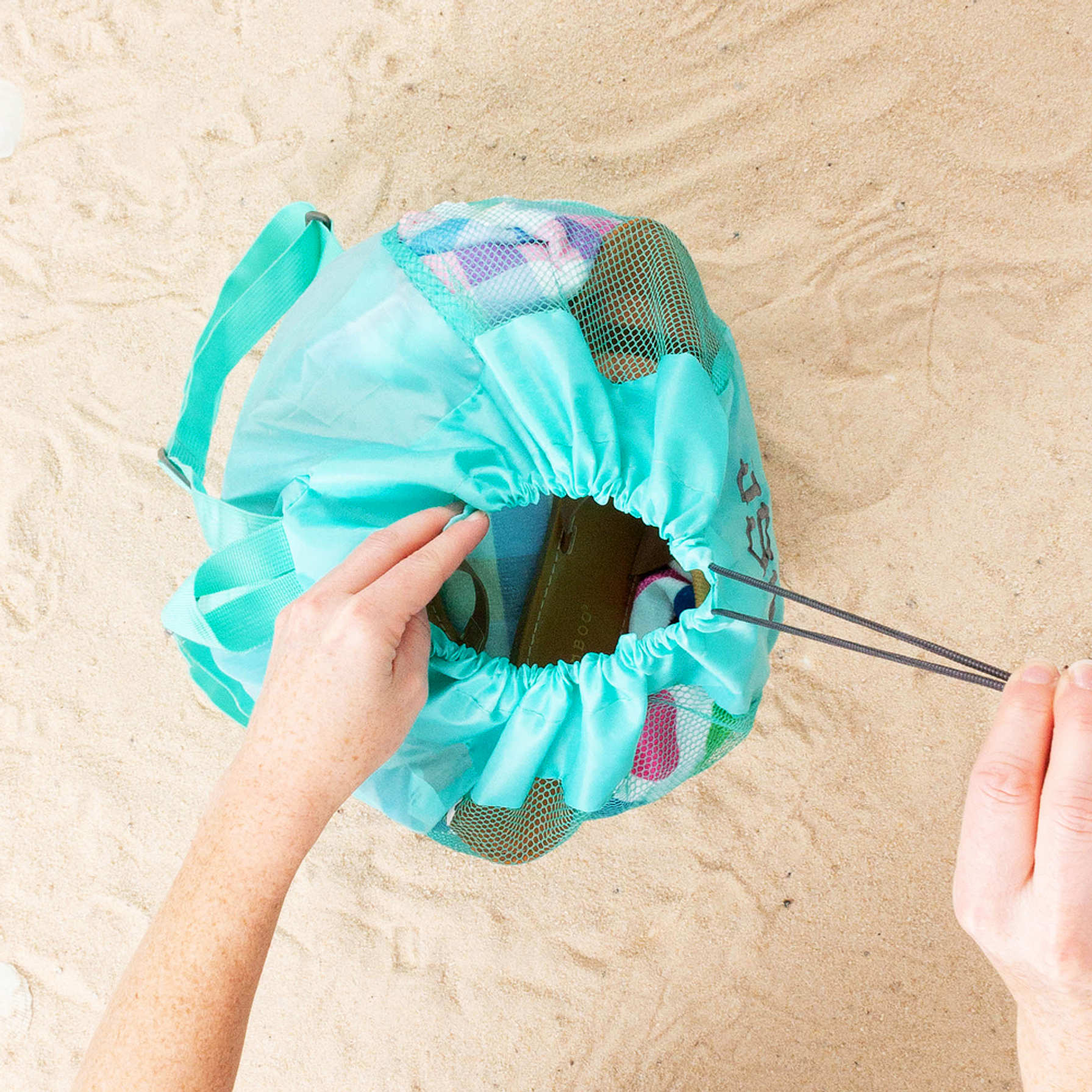 Personalized Drawstring Beach Backpack