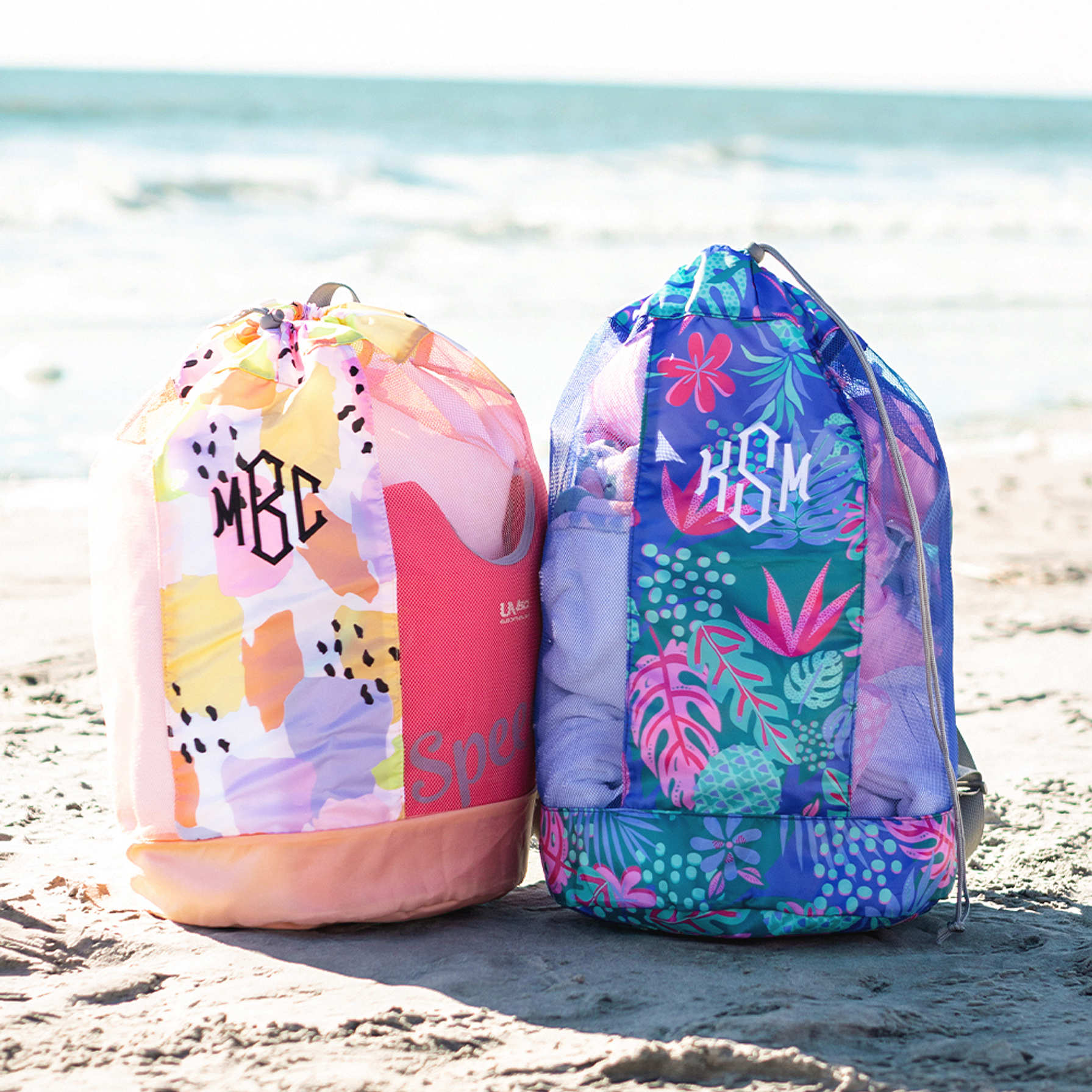 Personalized Drawstring Beach Backpack