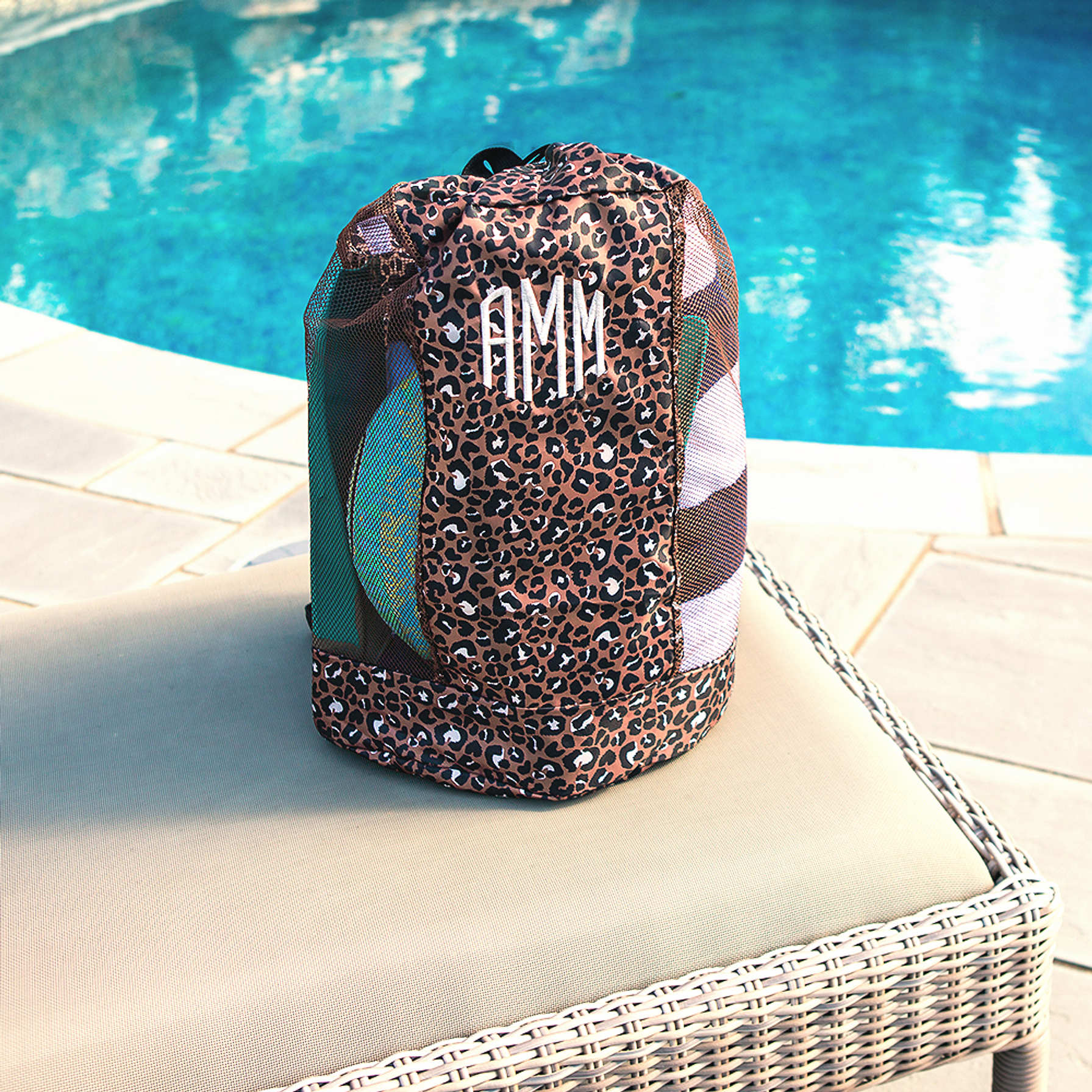 Personalized Drawstring Beach Backpack
