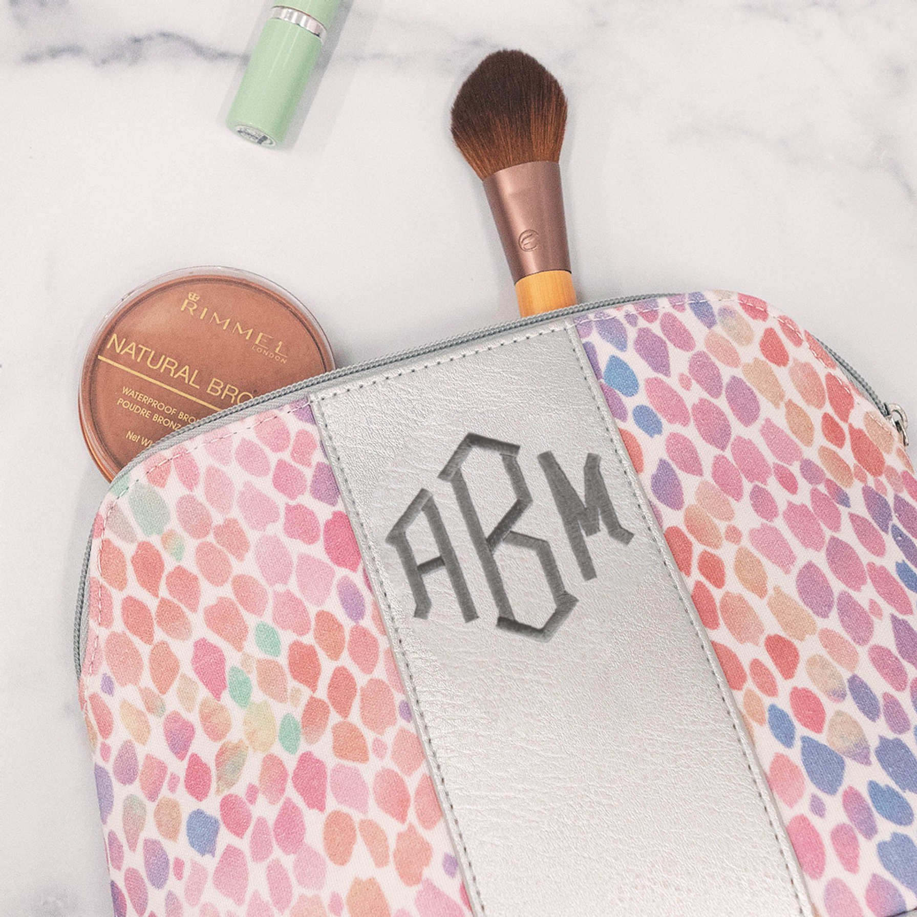 Personalized Watercolor Cosmetic Case