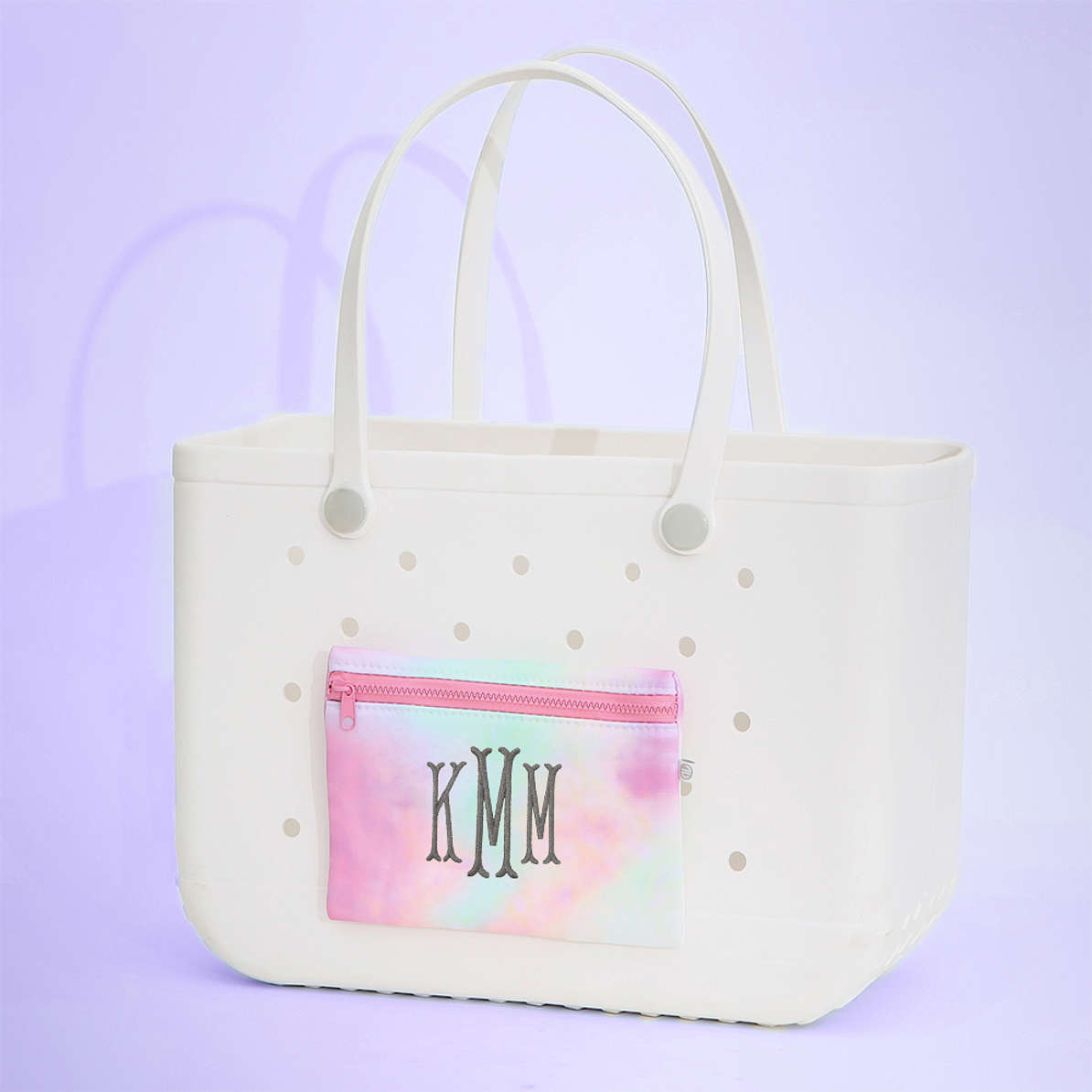 Monogrammed Waterproof Beach Bag Pouch | Marleylilly