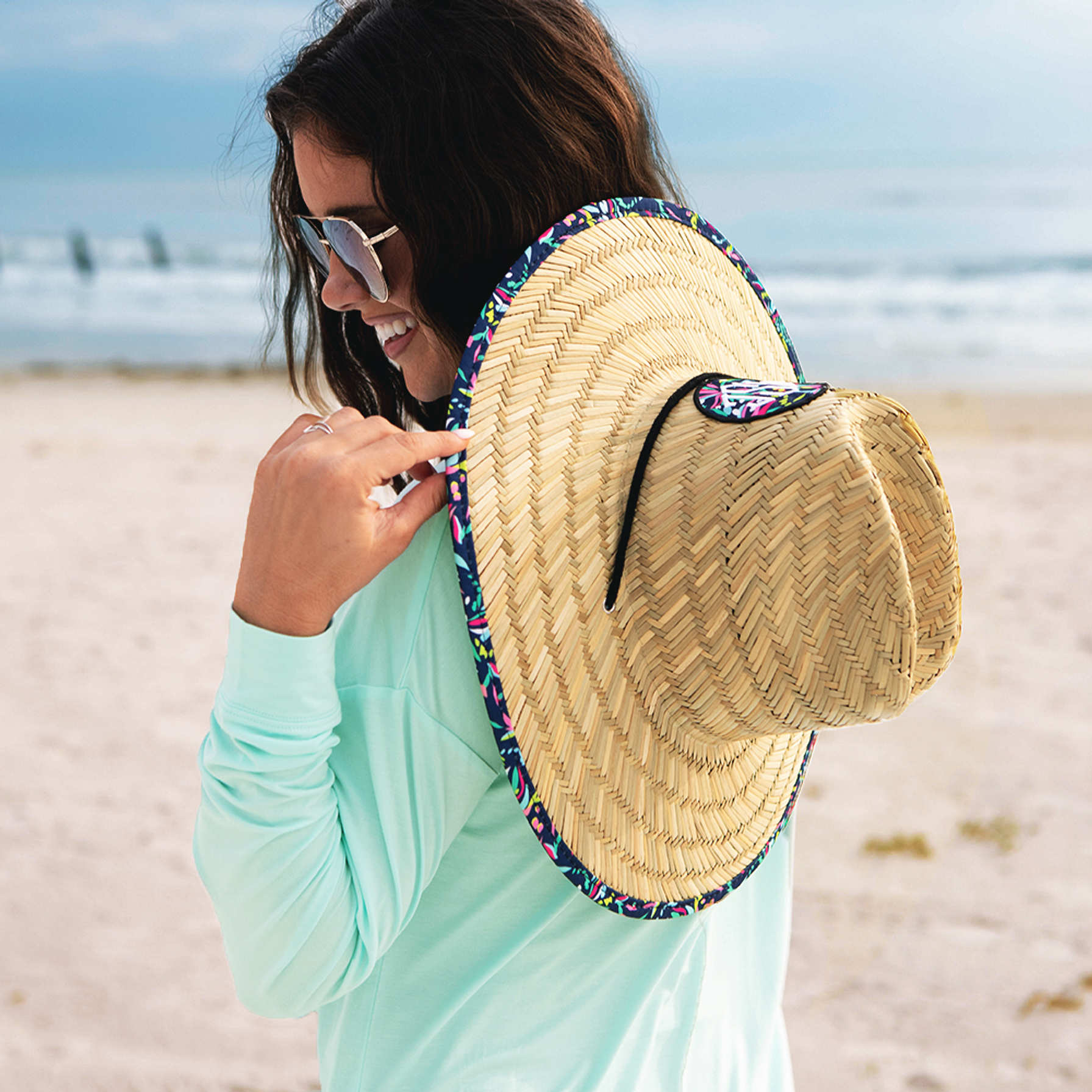 Monogrammed Woven Straw Hat | Ships in 3-7 Days!
