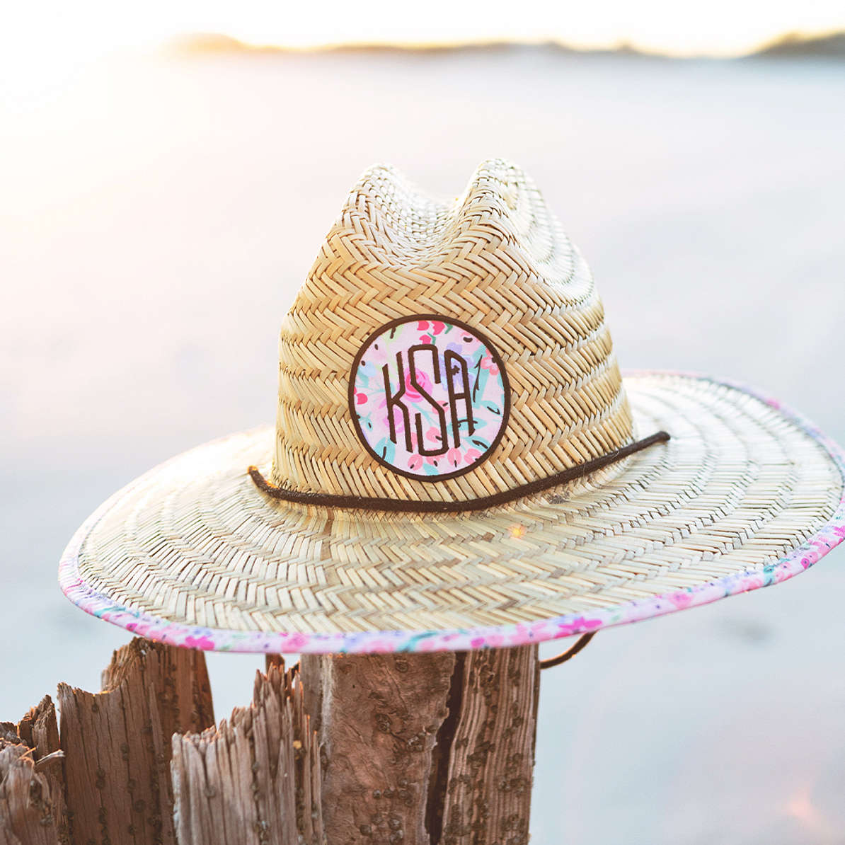 Monogrammed Woven Straw Hat | Ships in 3-7 Days!