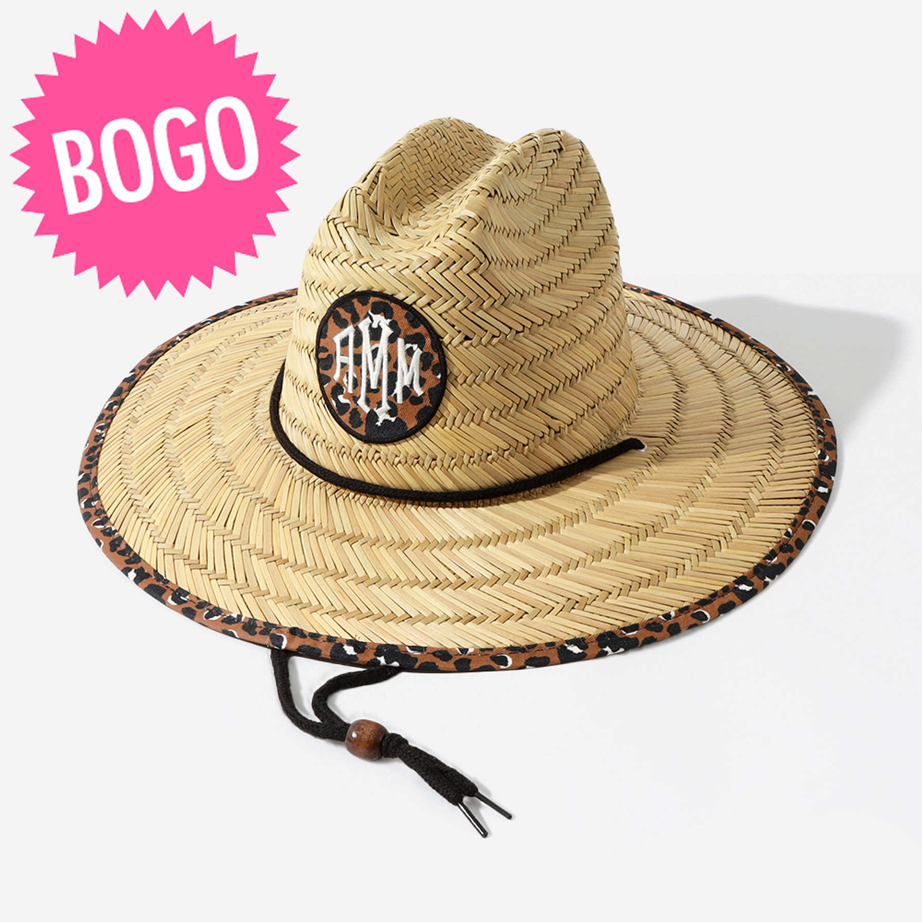 Monogrammed Woven Straw Hat | Ships in 3-7 Days!
