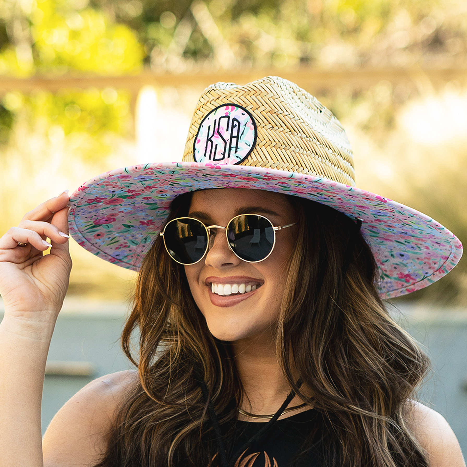 Monogrammed Woven Straw Hat | Ships in 3-7 Days!