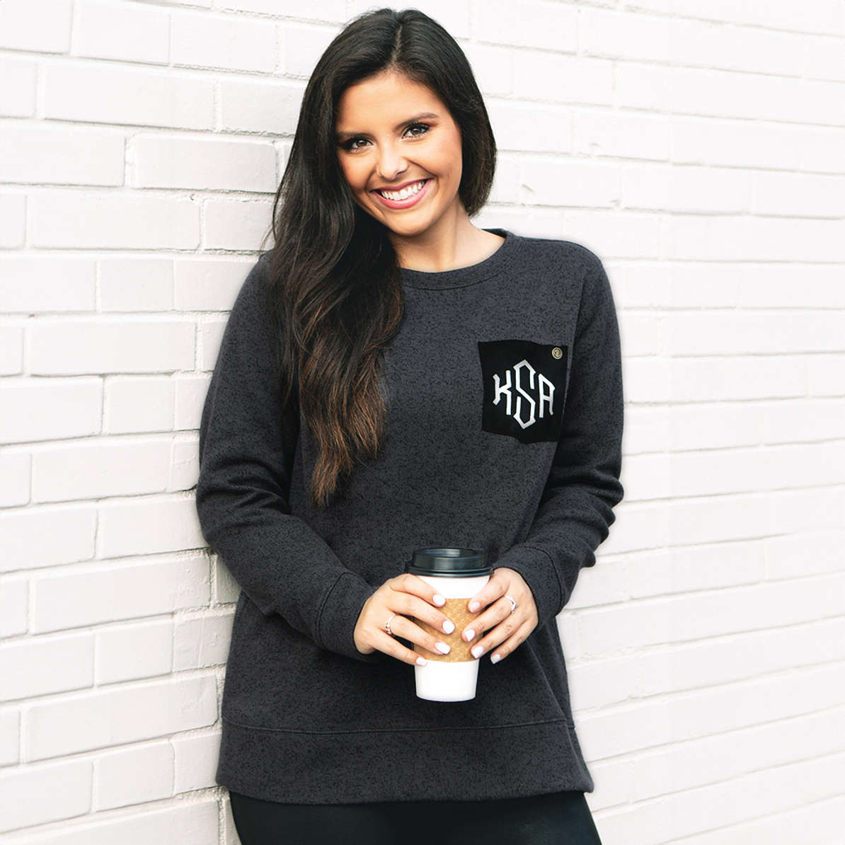 Personalized Heathered Sweatshirt