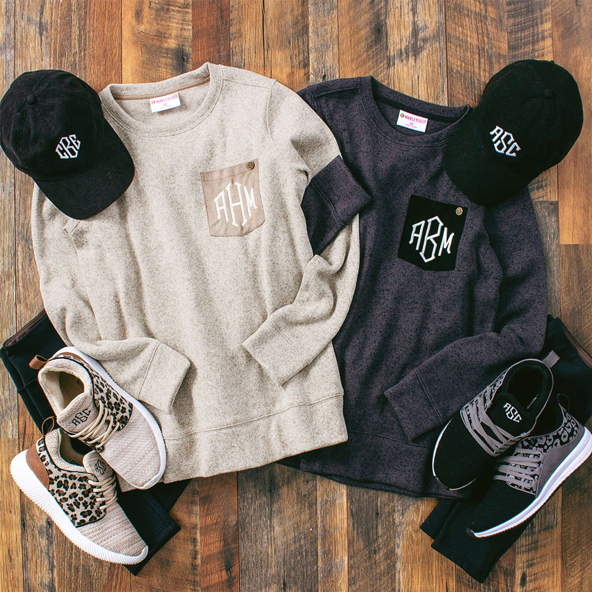 Personalized Heathered Sweatshirt