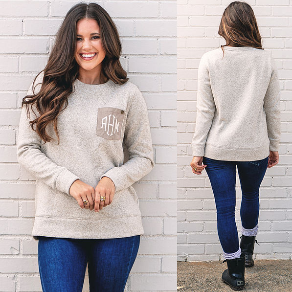 Personalized Heathered Sweatshirt