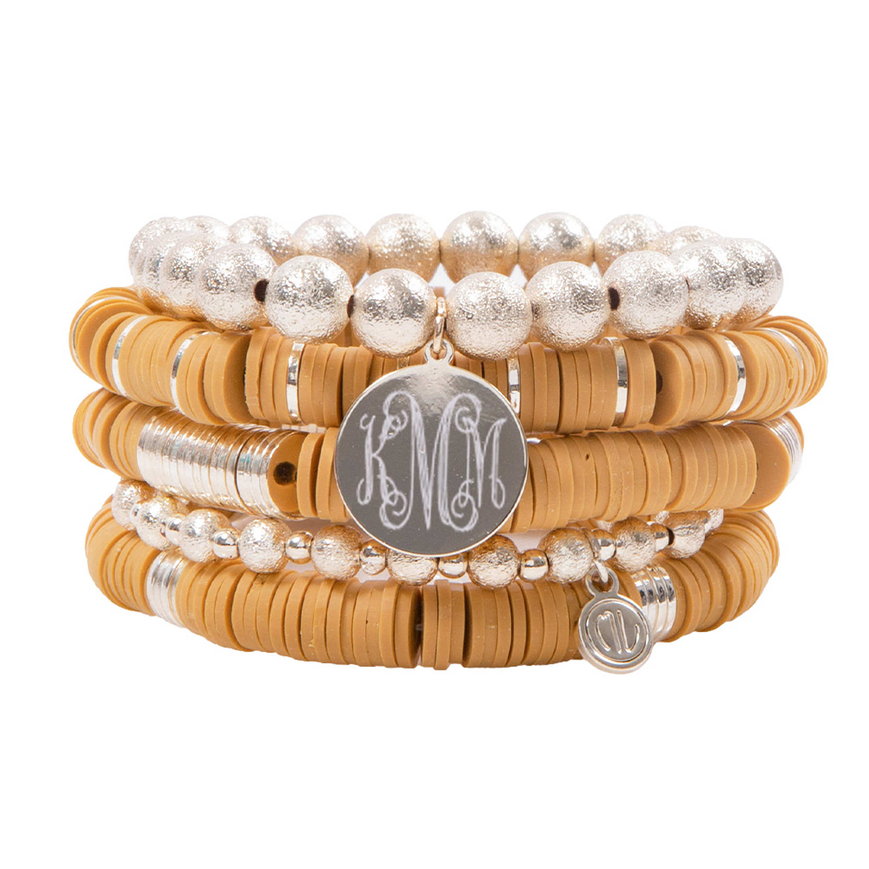 Monogrammed Nantucket Bracelet Stack | Set of 5 Bracelets