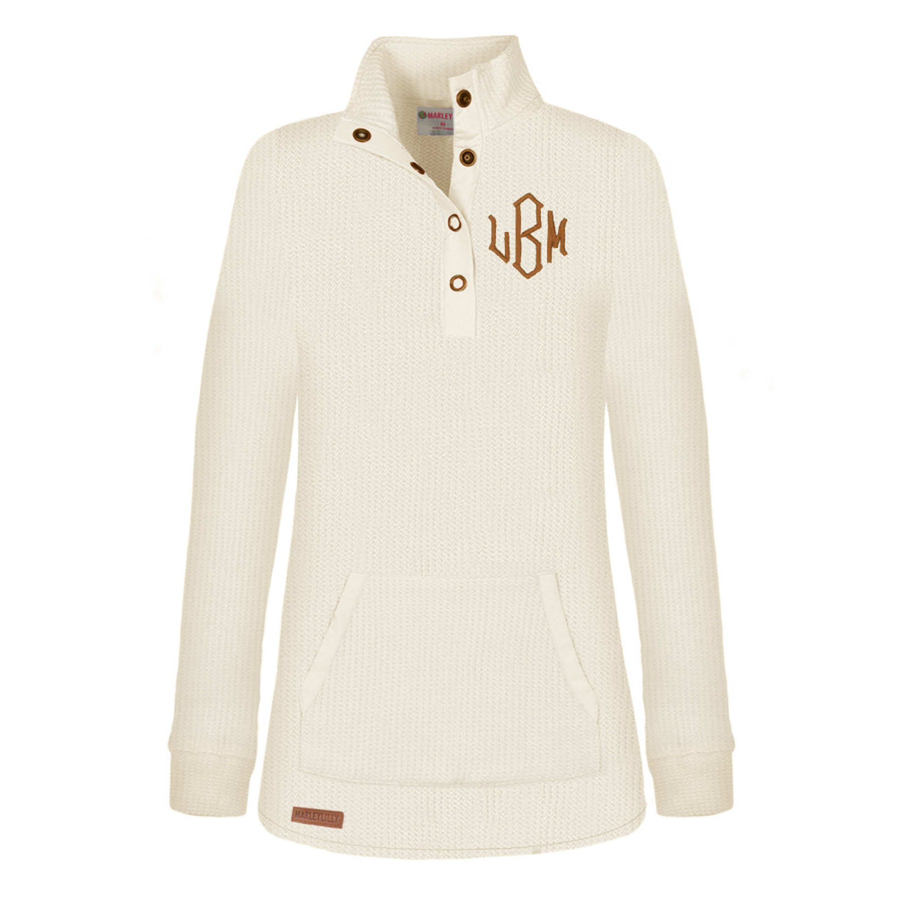 Waffle Pullover - Sweatshirt Monogrammed Shirt