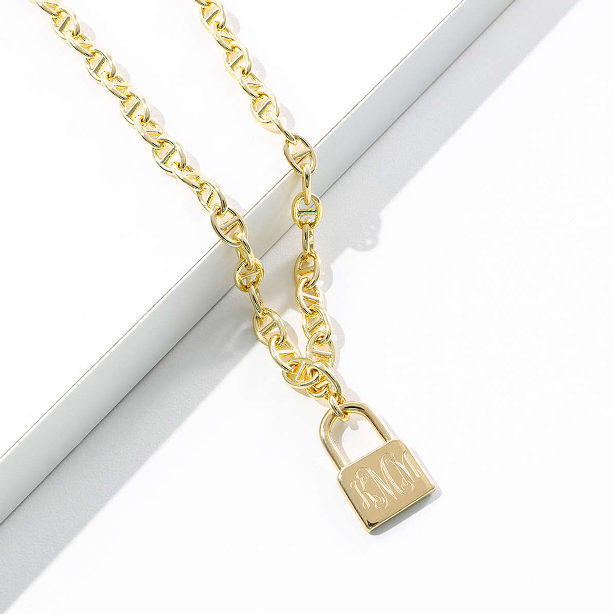 Personalized Lock Necklace from Marleylilly