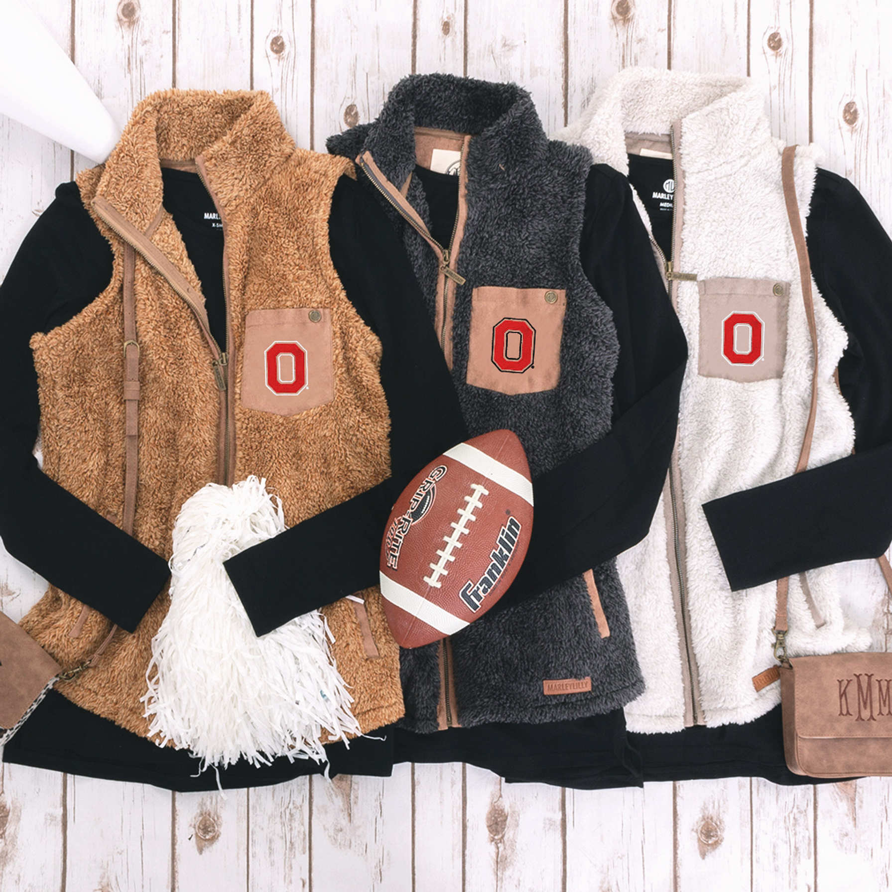 Ohio State NCAA Sherpa Vest - Marleylilly