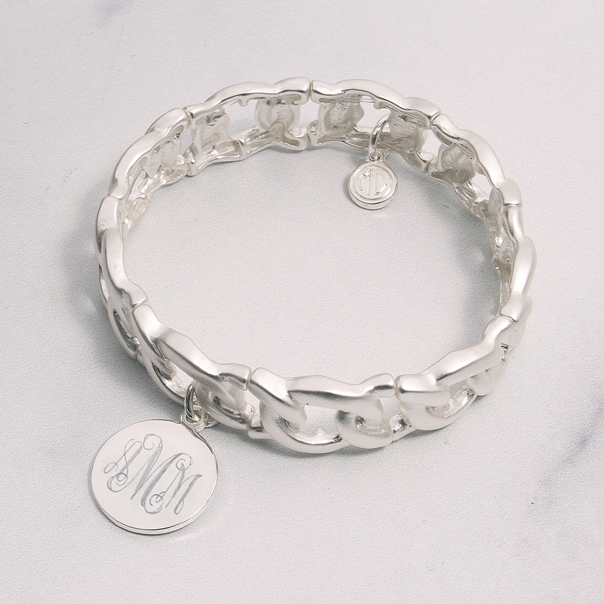 Personalized Stretch Chain Link Bracelet
