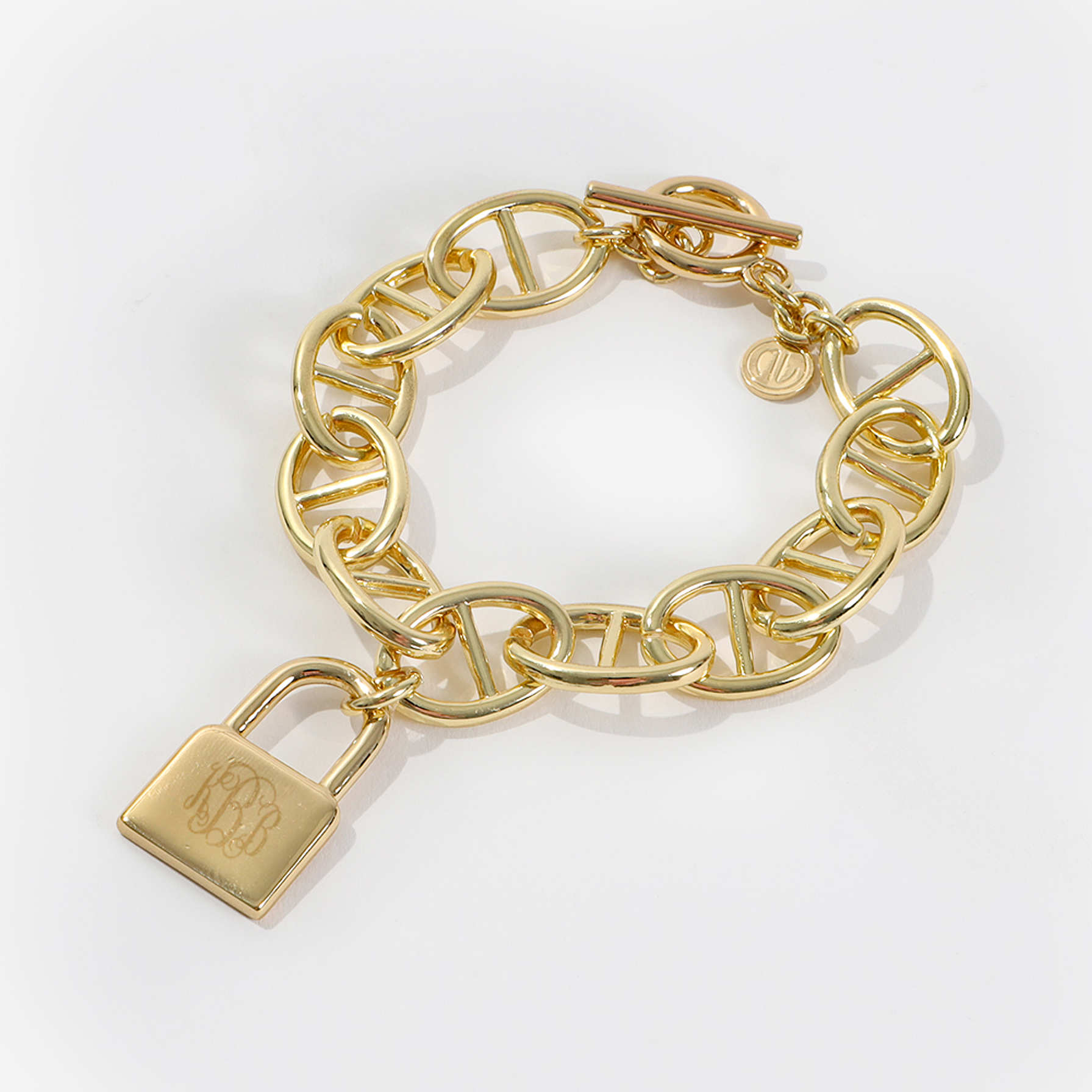 Personalized Padlock Chain Bracelet