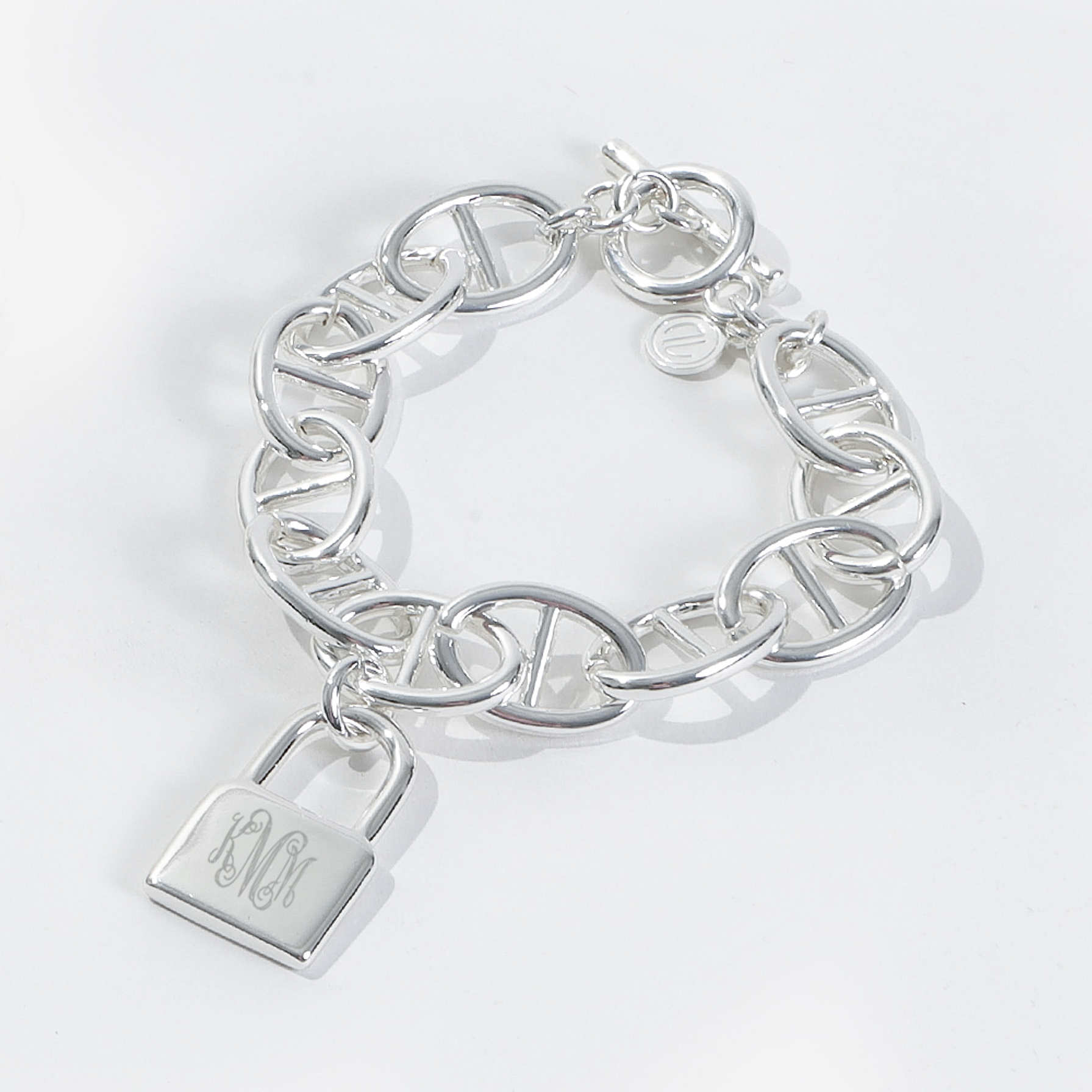 Personalized Padlock Chain Bracelet