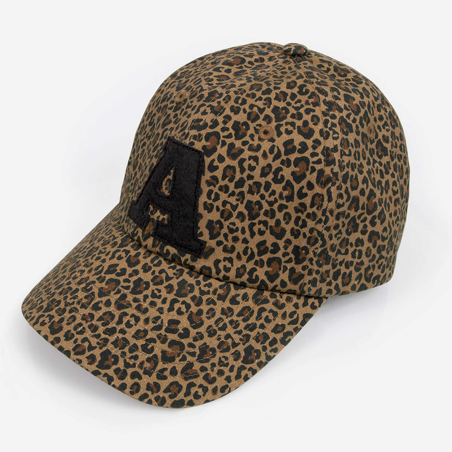 Varsity Initial Leopard Baseball Hat