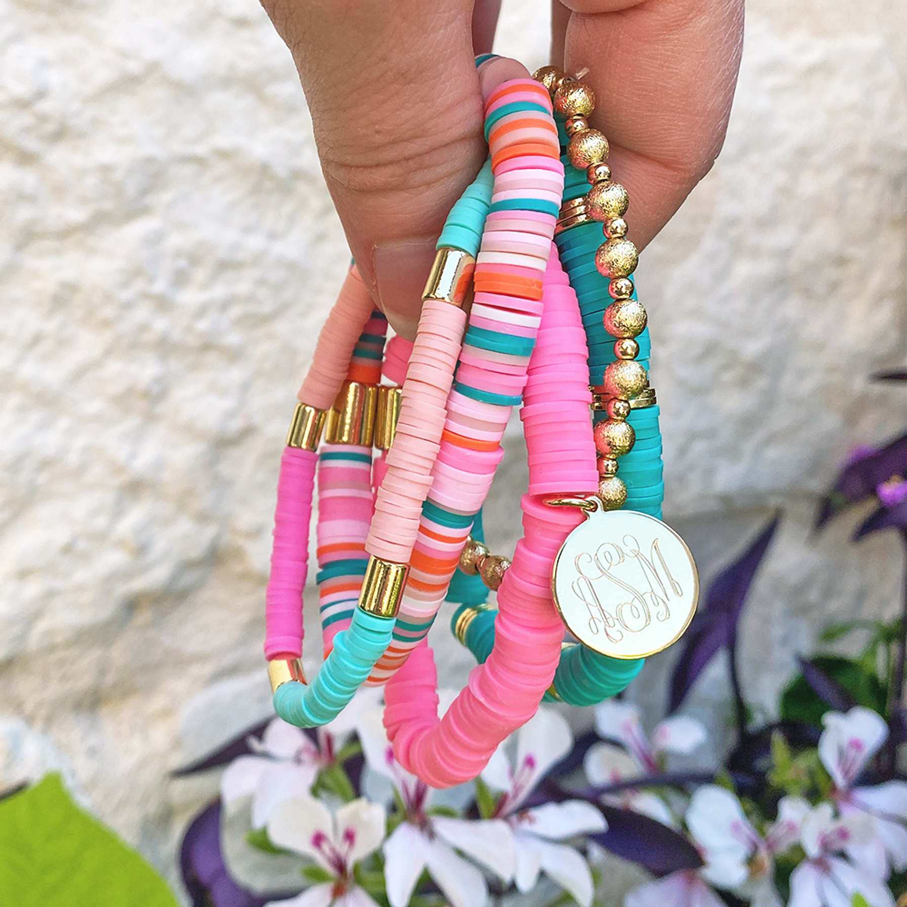 Personalized Mix Bead Bracelet Stack