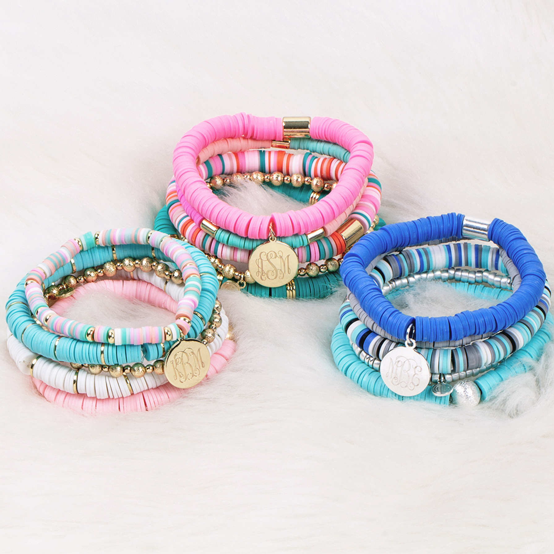 Personalized Mix Bead Bracelet Stack