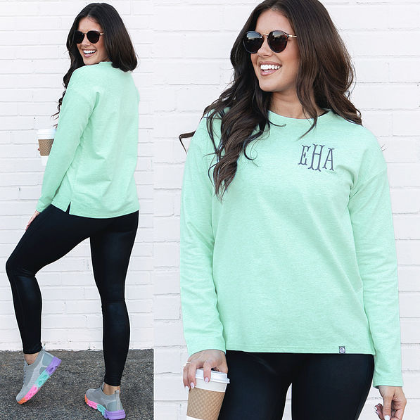 Monogrammed Contemporary Sweatshirt — Marleylilly