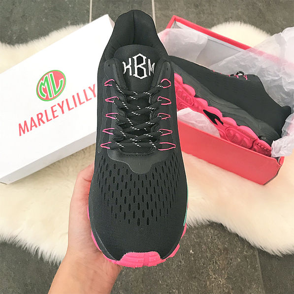 Monogrammed Colorblock Athletic Sneakers - Marleylilly