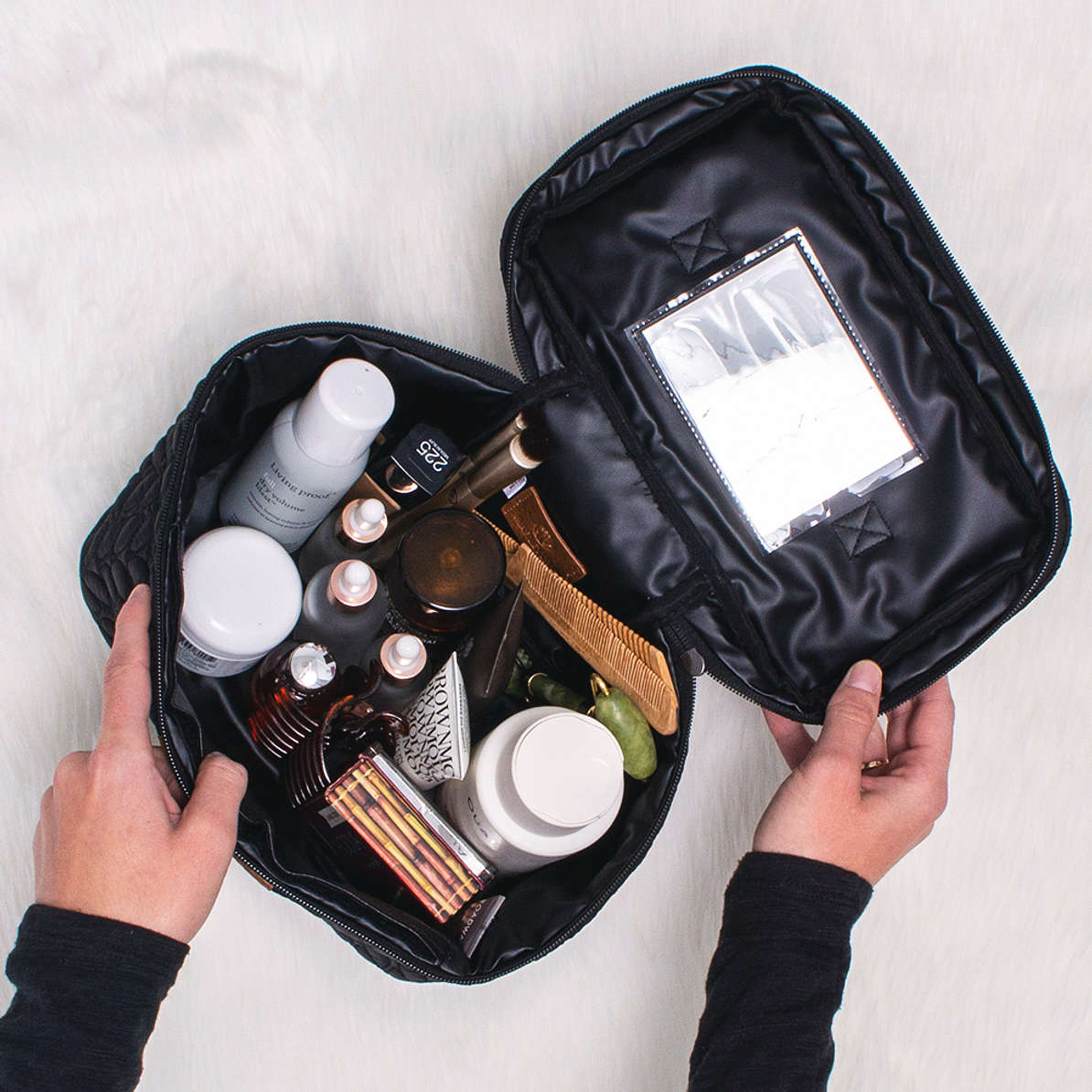 Personalized Quilted Train Case - Marleylilly