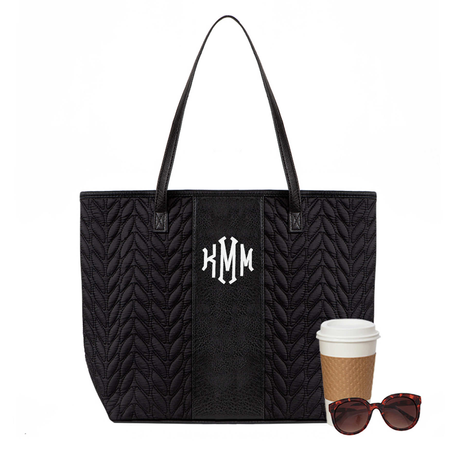 Monogrammed Quilted Tote