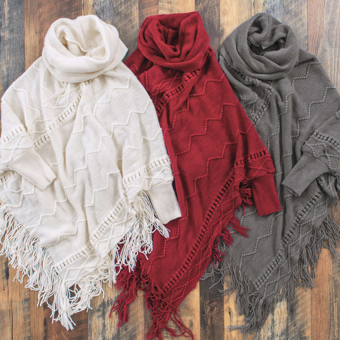 Ladies Poncho Sweater - Marleylilly