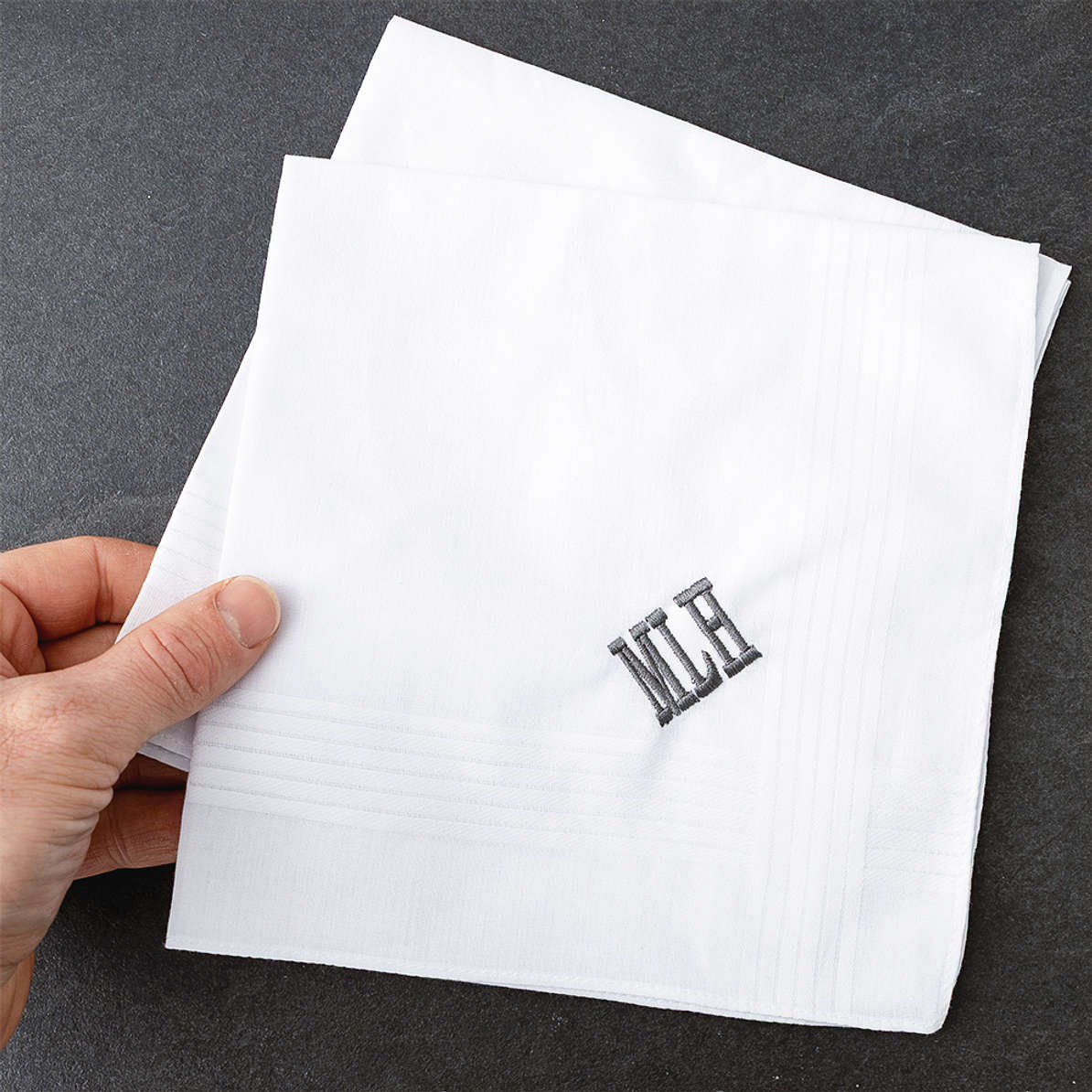 Monogrammed Men’s Handkerchiefs - Pocket Squares