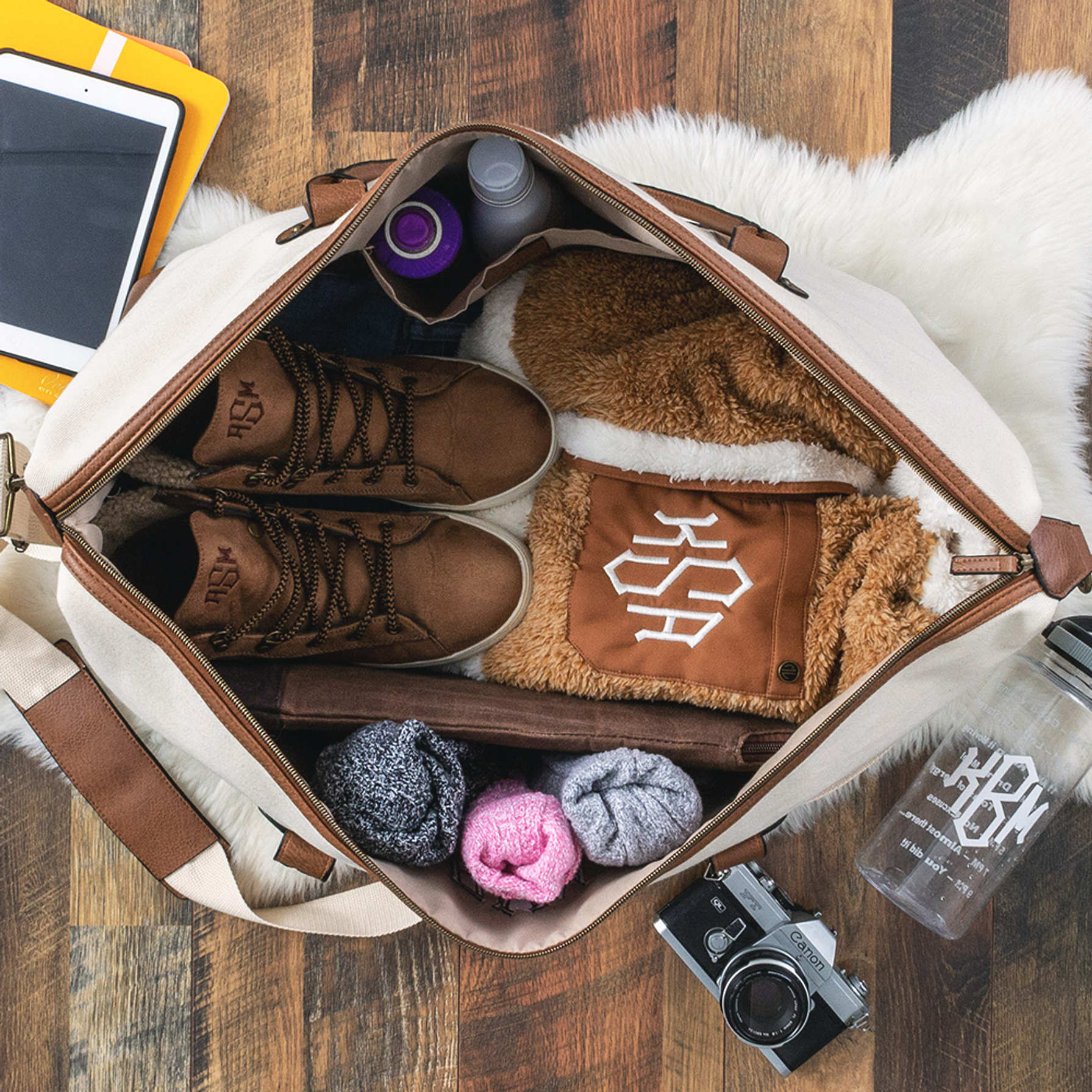 Vintage Canvas Weekender Bag — Marleylilly