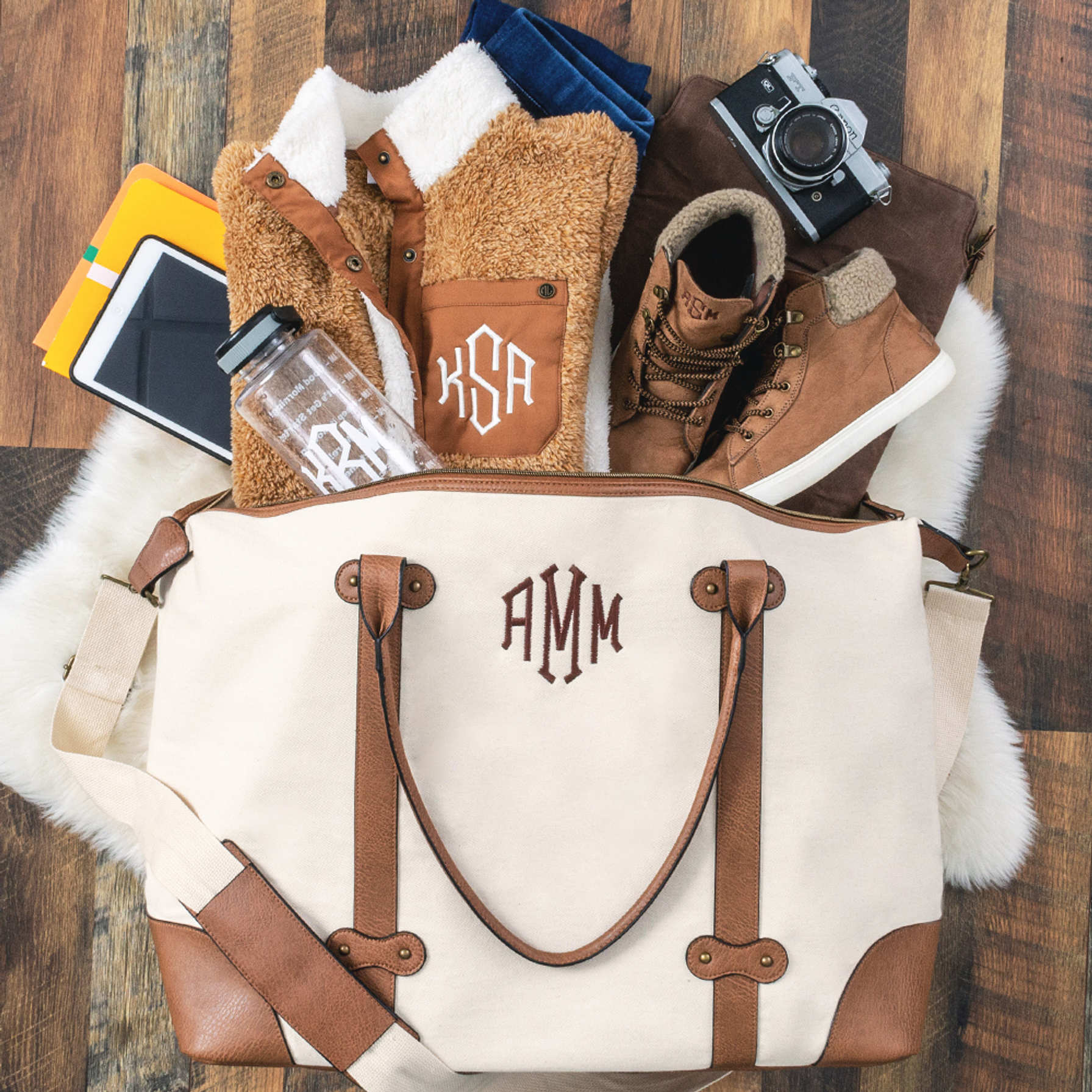 Vintage Canvas Weekender Bag — Marleylilly