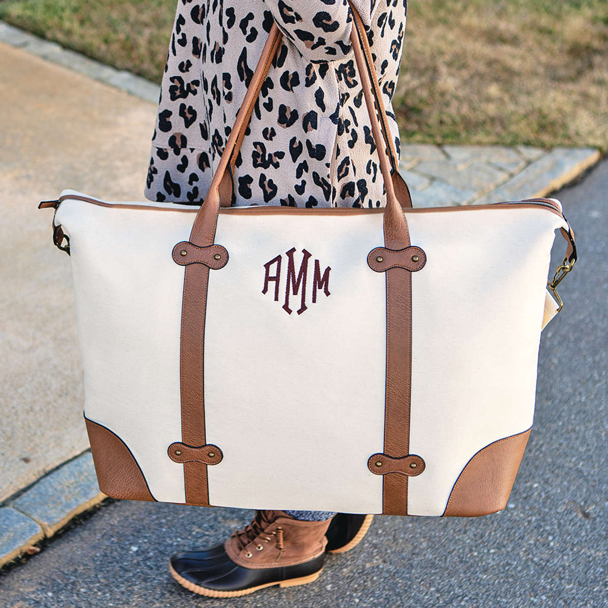 Vintage Canvas Weekender Bag — Marleylilly