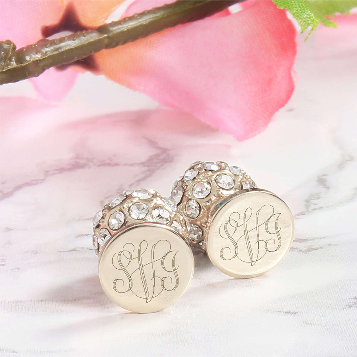 Personalized Ball Earrings
