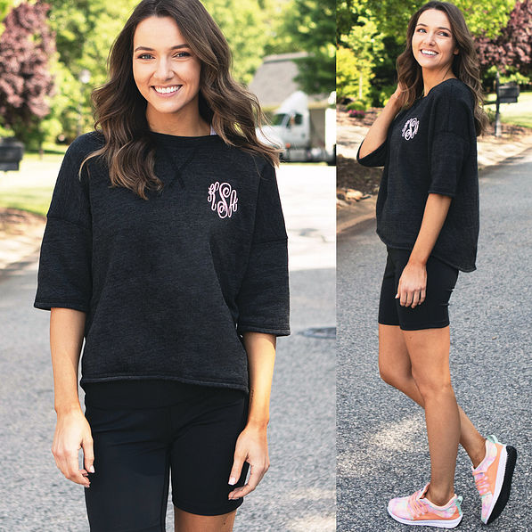 Personalized Open Back Shirt