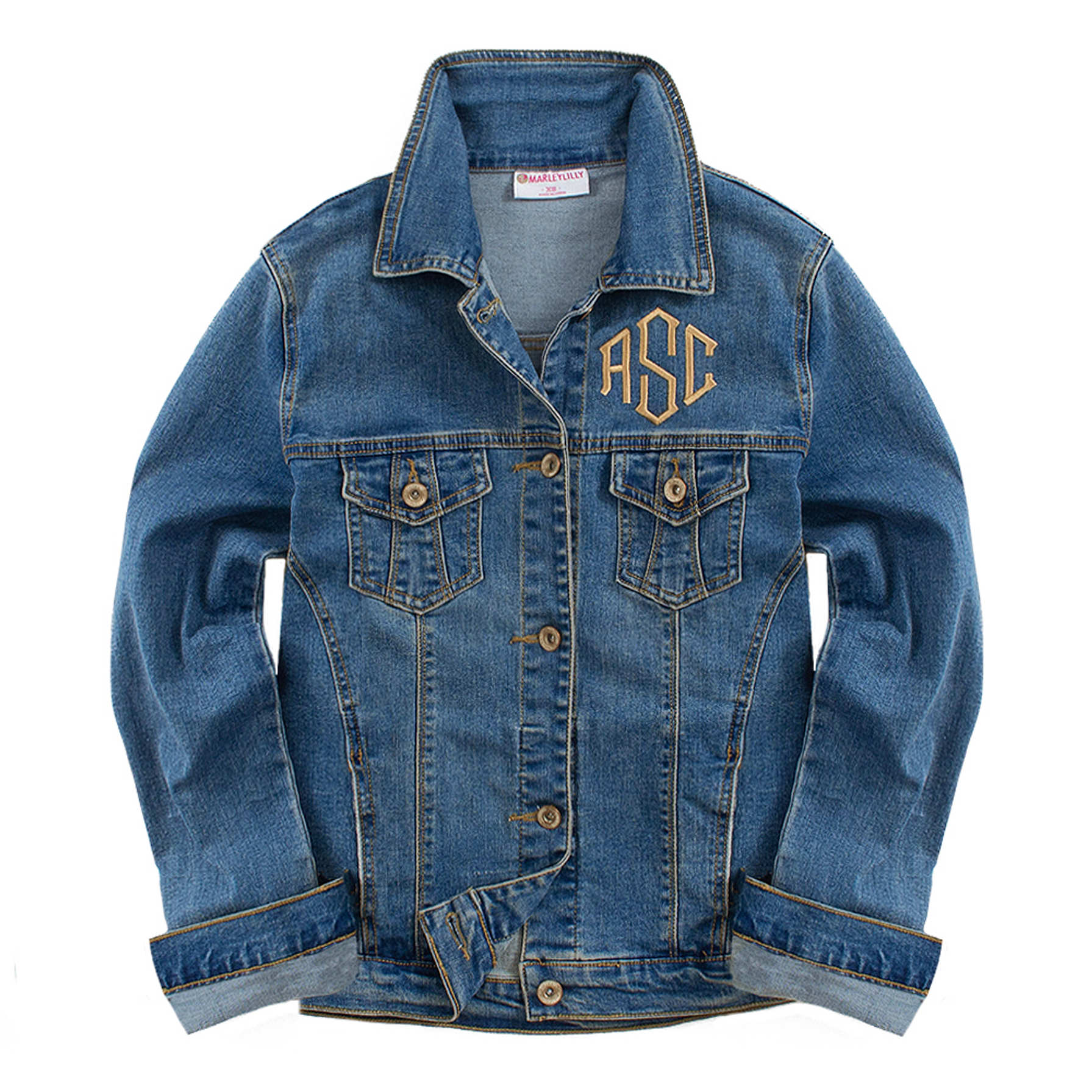Monogrammed Jean Jacket