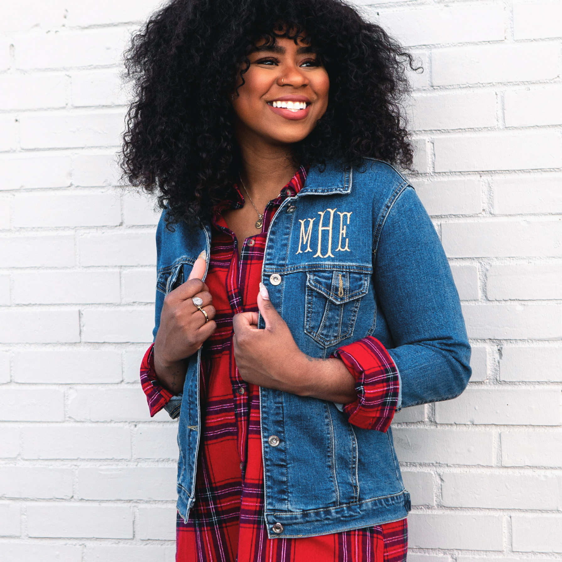 Monogrammed Jean Jacket