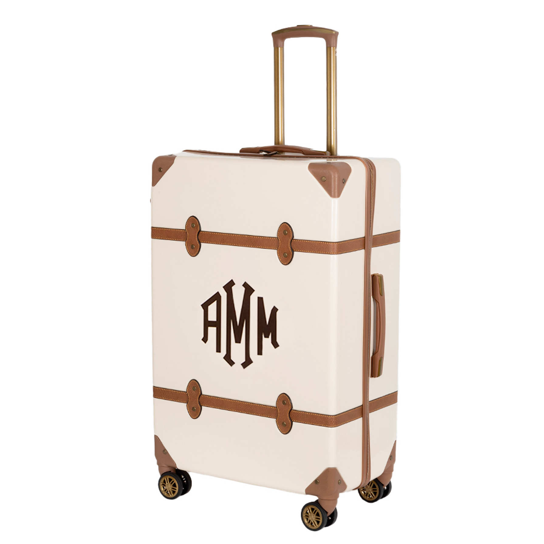 Personalized Vintage Hard Shell Suitcase -- Marleylilly