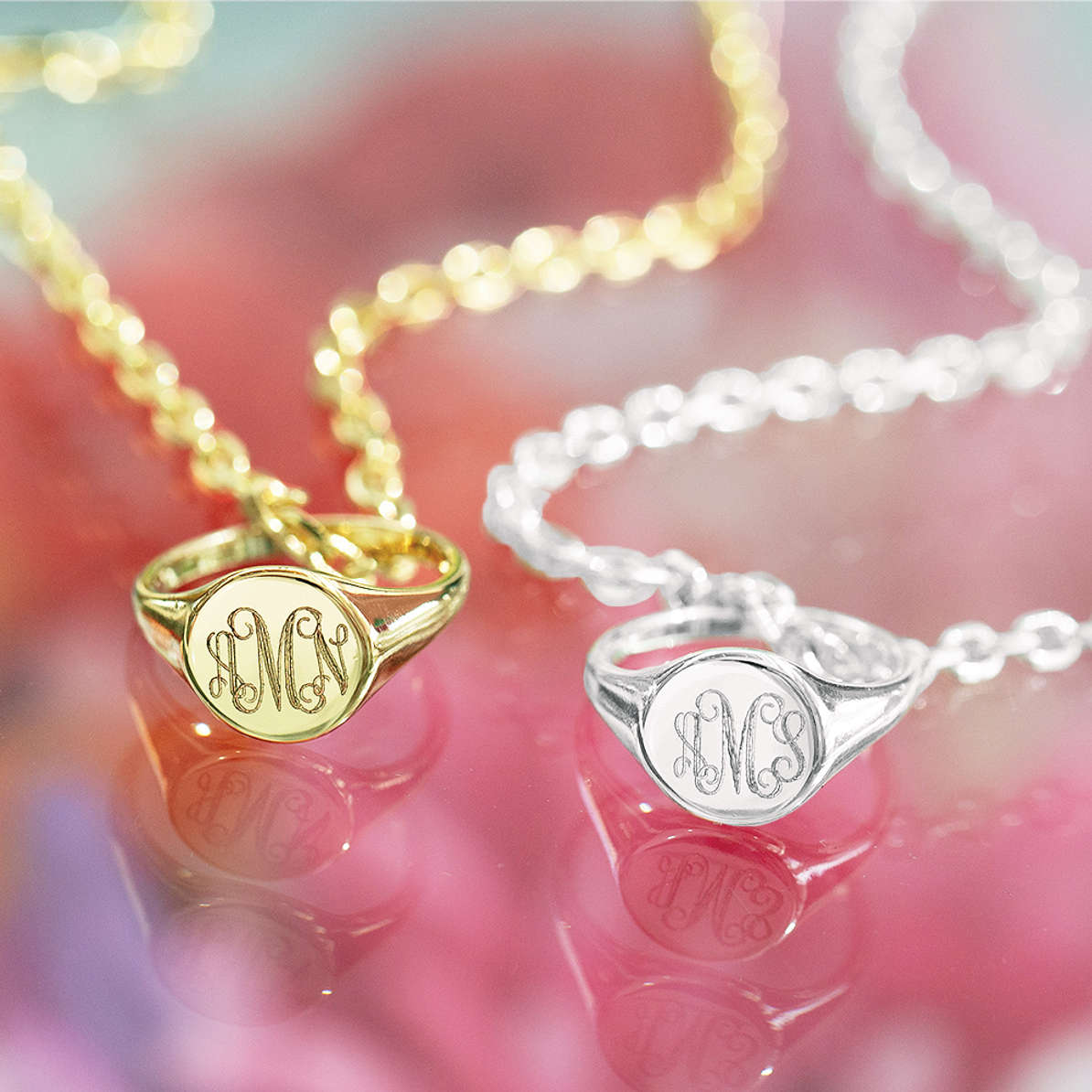 Personalized Ring Necklace - Marleylilly
