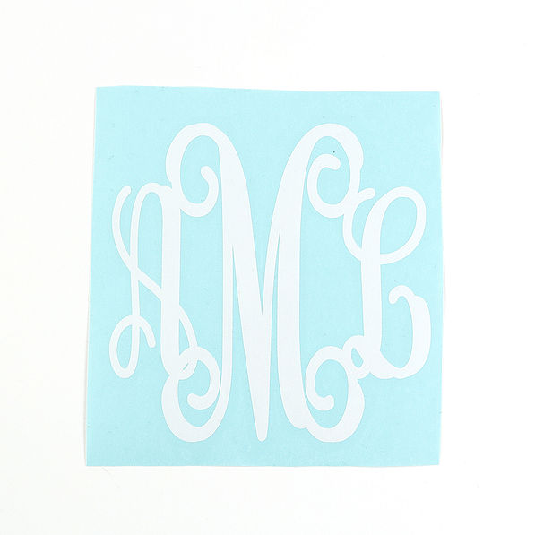 Monogrammed 5 inch Decal Sticker - High-Quality Vinyl | Marleylilly