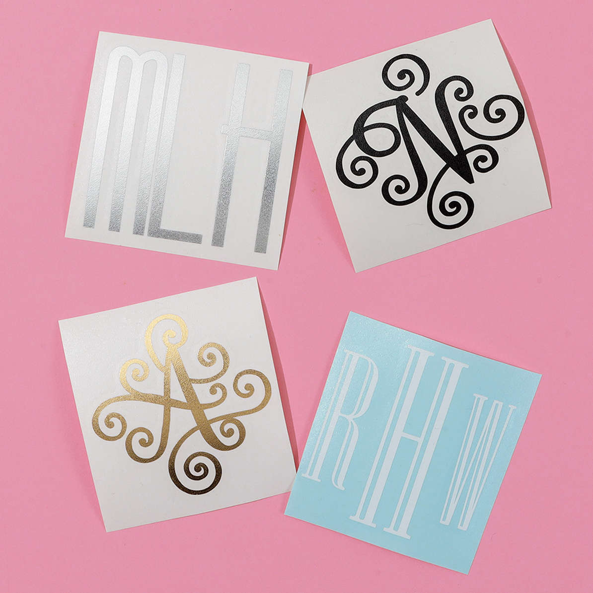 Monogrammed 5 inch Decal Sticker - High-Quality Vinyl | Marleylilly