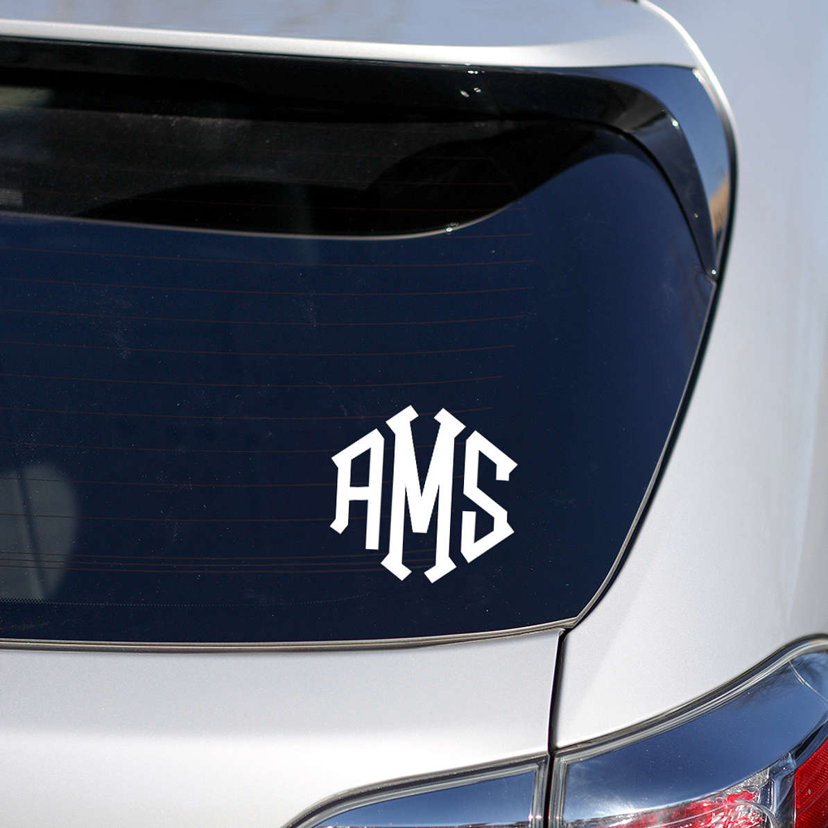 Monogrammed 6 inch Decal Sticker - Durable Vinyl | Marleylilly