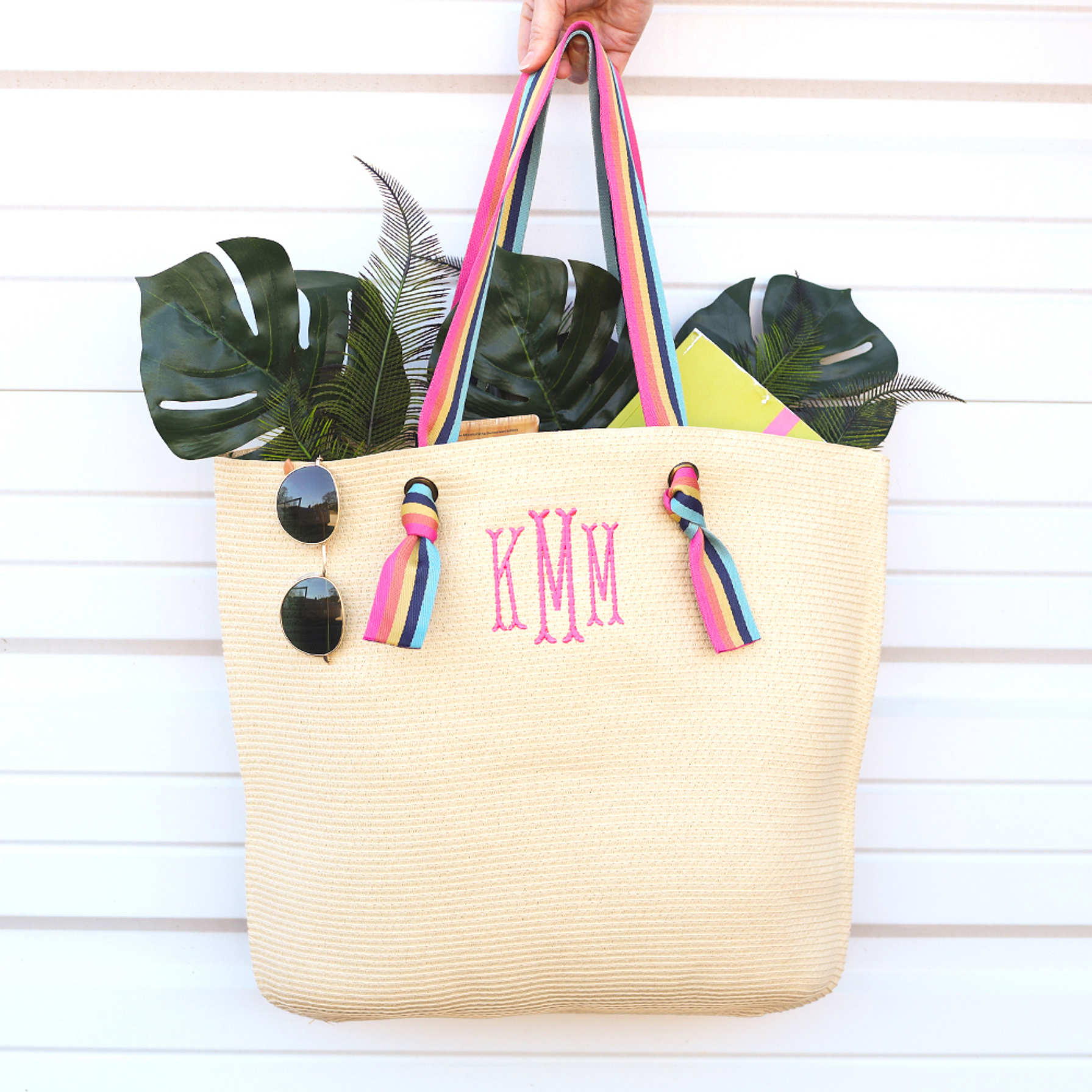 Personalized Straw Purse