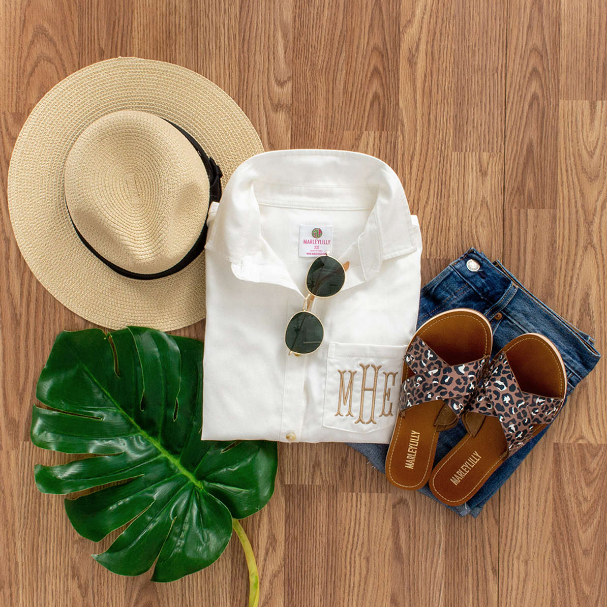 Personalized Criss Cross Sandals