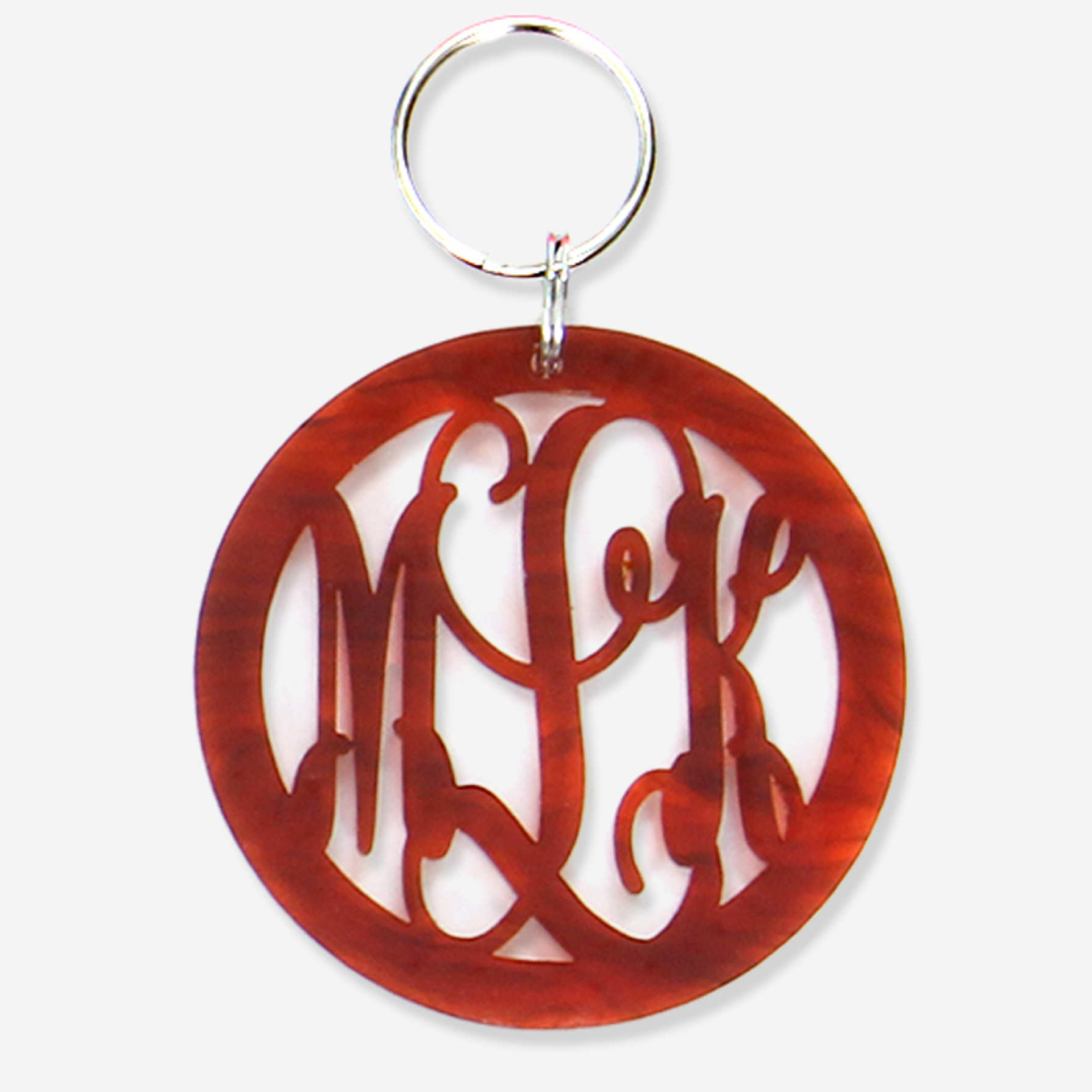 Acrylic Monogrammed Keychain - Variety of Colors | Marleylilly