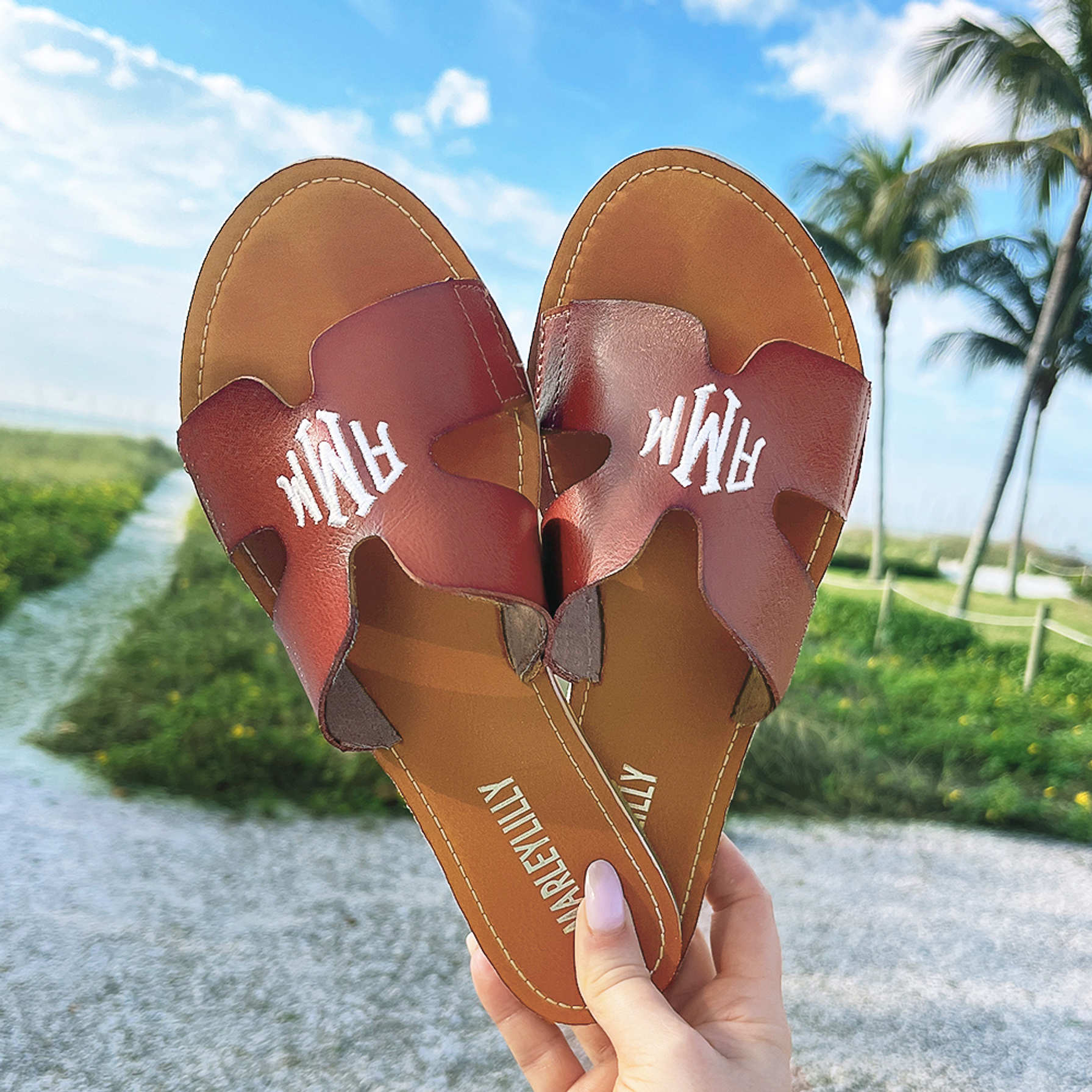 Personalized Cut Out Sandals