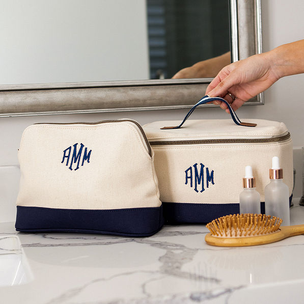 Personalized Canvas Train Case