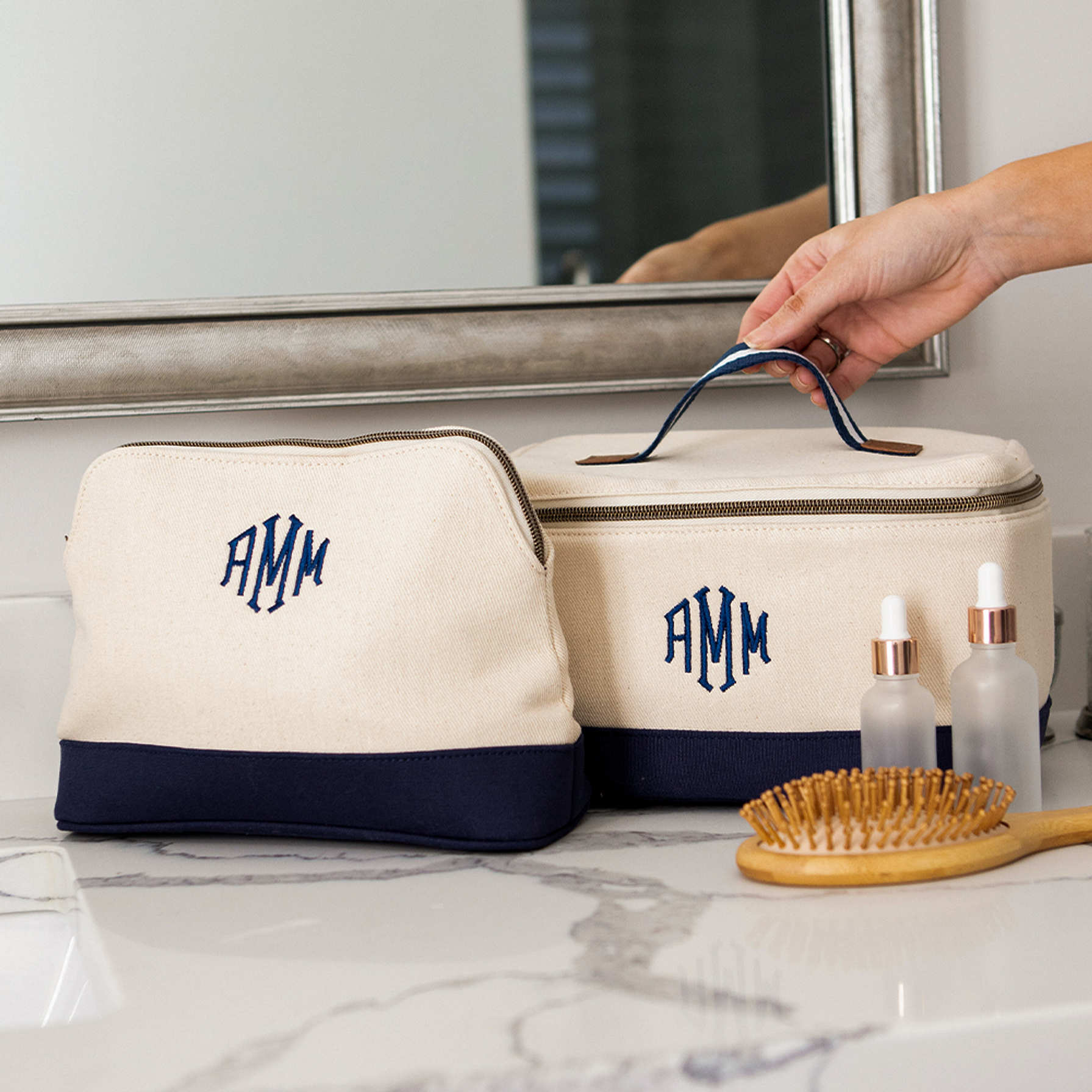 Personalized Canvas Train Case