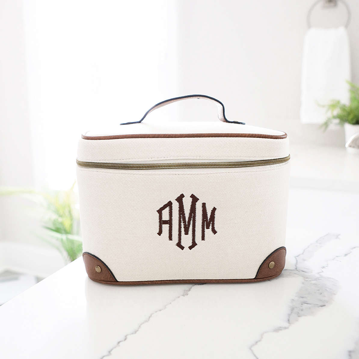 Personalized Vintage Train Case - Marleylilly