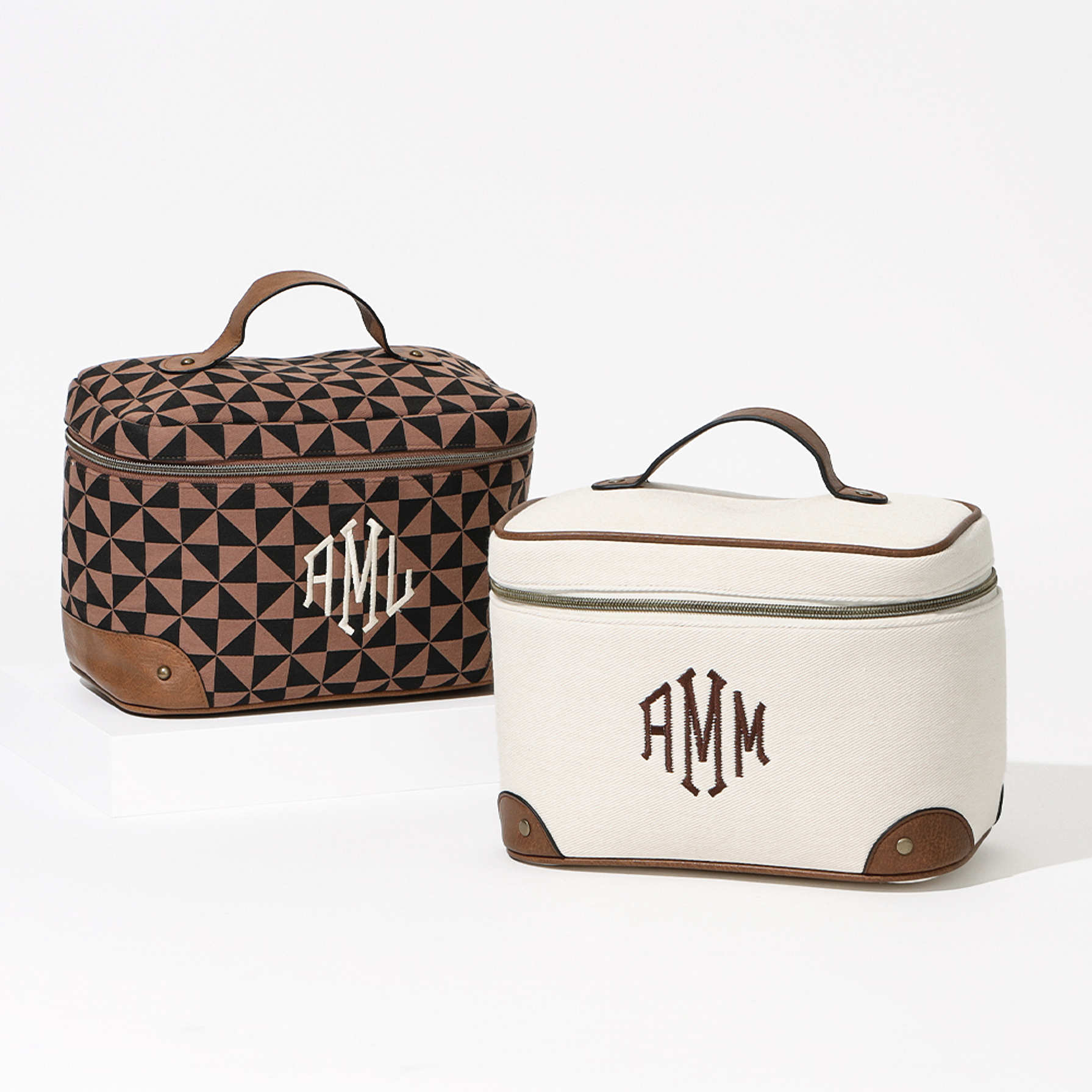 Personalized Vintage Train Case - Marleylilly