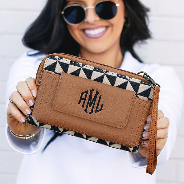 Personalized Leopard Phone Wallet - Marleylilly
